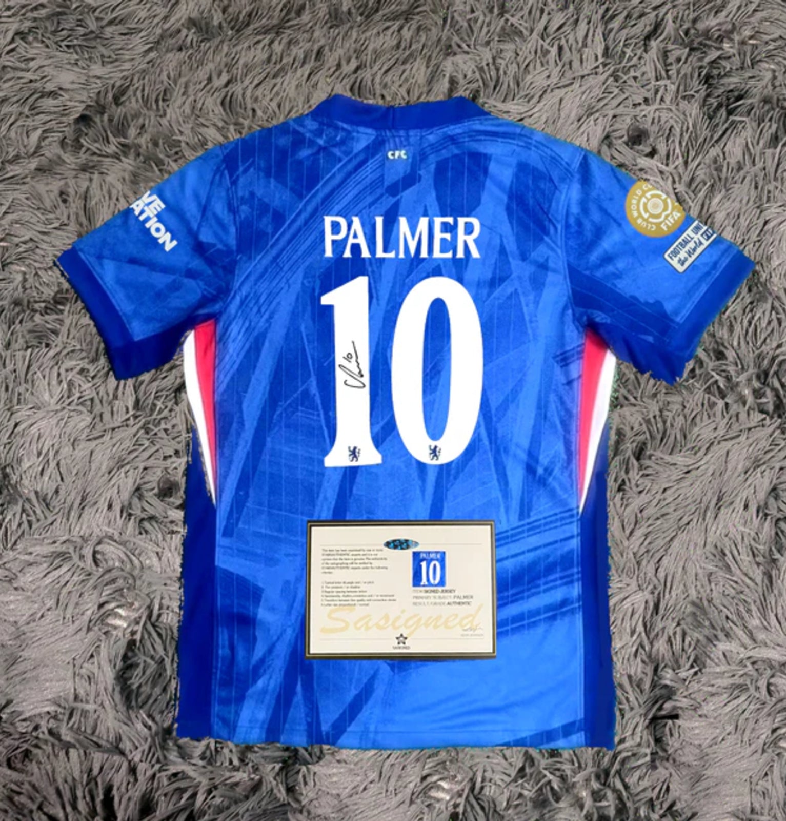 Cole Palmer Signed Chelsea 25/26 CWC Final Jersey Shirt - COA - Signat ...